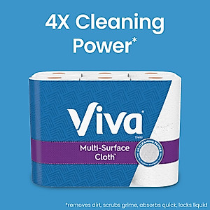 Viva Multi-Surface Cloth Paper Towels, Choose-A-Sheet - 24 Double Rolls (110 Sheets per Roll)