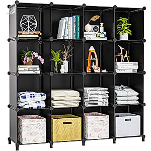 Neprock 20-Pack White Shoe Slots Organizer Bundle with 16 Cube Closet Organizers