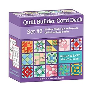 Quilt Builder Card Deck Set #2: 40 New Blocks, 8 New Layouts, Unlimited Possibilities
