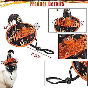 Pet Halloween Spider Costume Pumpkins Dog Bandanas Skirt Witch Hat Holiday Supplies Dress Triangle Scarf Ghost Bowtie Collar Tutu Skirt Bibs Scarf Caps Set for Small Medium Dogs Outfits 3PACK