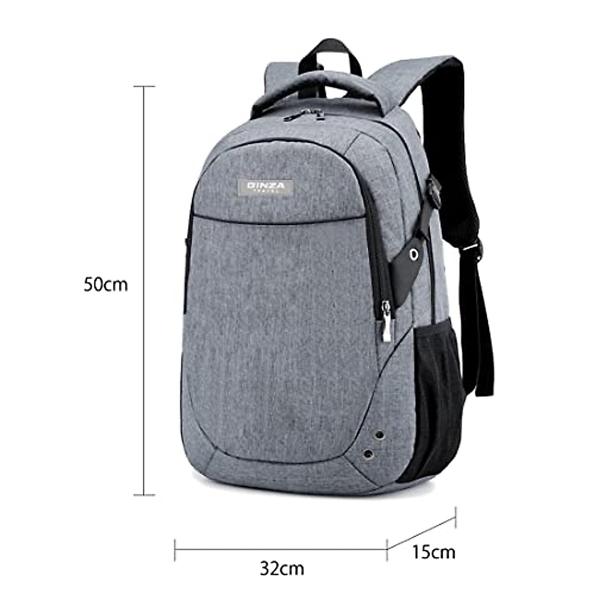 PRIMICIA GinzaTravel Laptop Backpack Anti Theft Water Resistant Backpacks School Computer Bookbag (GREY)