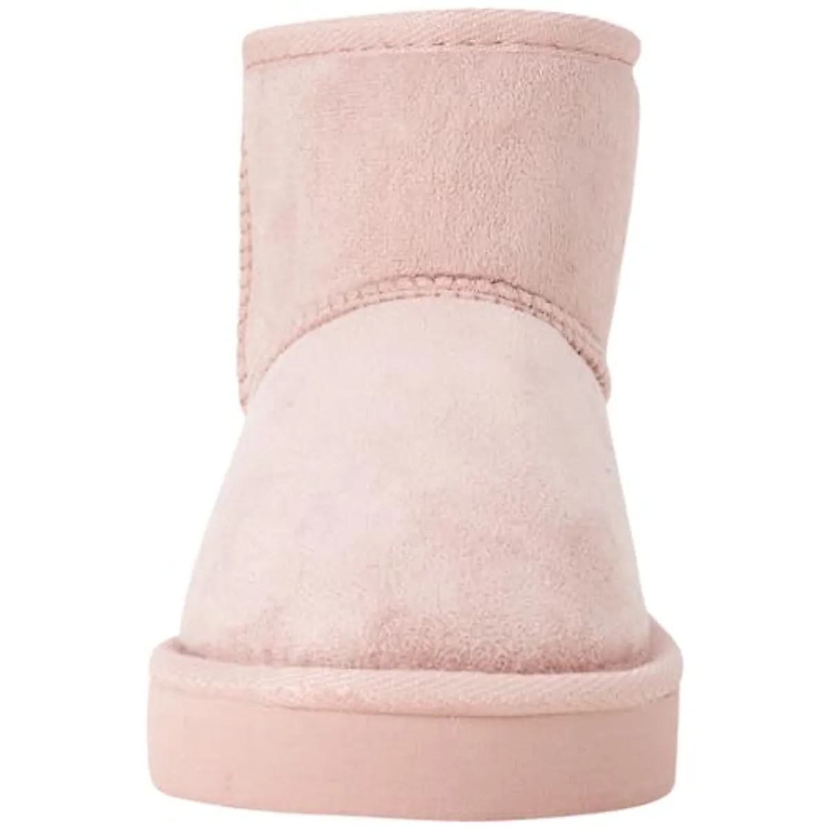 bebe Girls' Winter Boots - Faux Shearling Ankle Booties - Platform Short Boots for Girls - Fuzzy Fashion Boots (11-4), Size 4 Big Kid, Blush