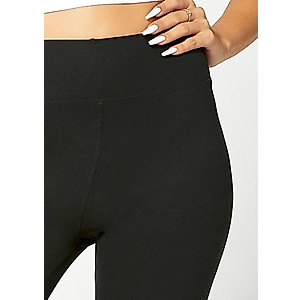 Conceited Biker Shorts Women - Soft - High Waist Tummy Control - Essential - Regular and Plus Size - Black - Small - Medium