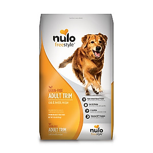 Nulo Adult Trim Grain Free Healthy Weight Dry Dog Food With Bc30 Probiotic (Cod And Lentils Recipe, 11Lb Bag)