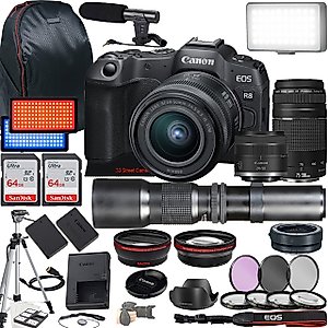 Canon EOS R8 Mirrorless Digital Camera Systems (Renewed)