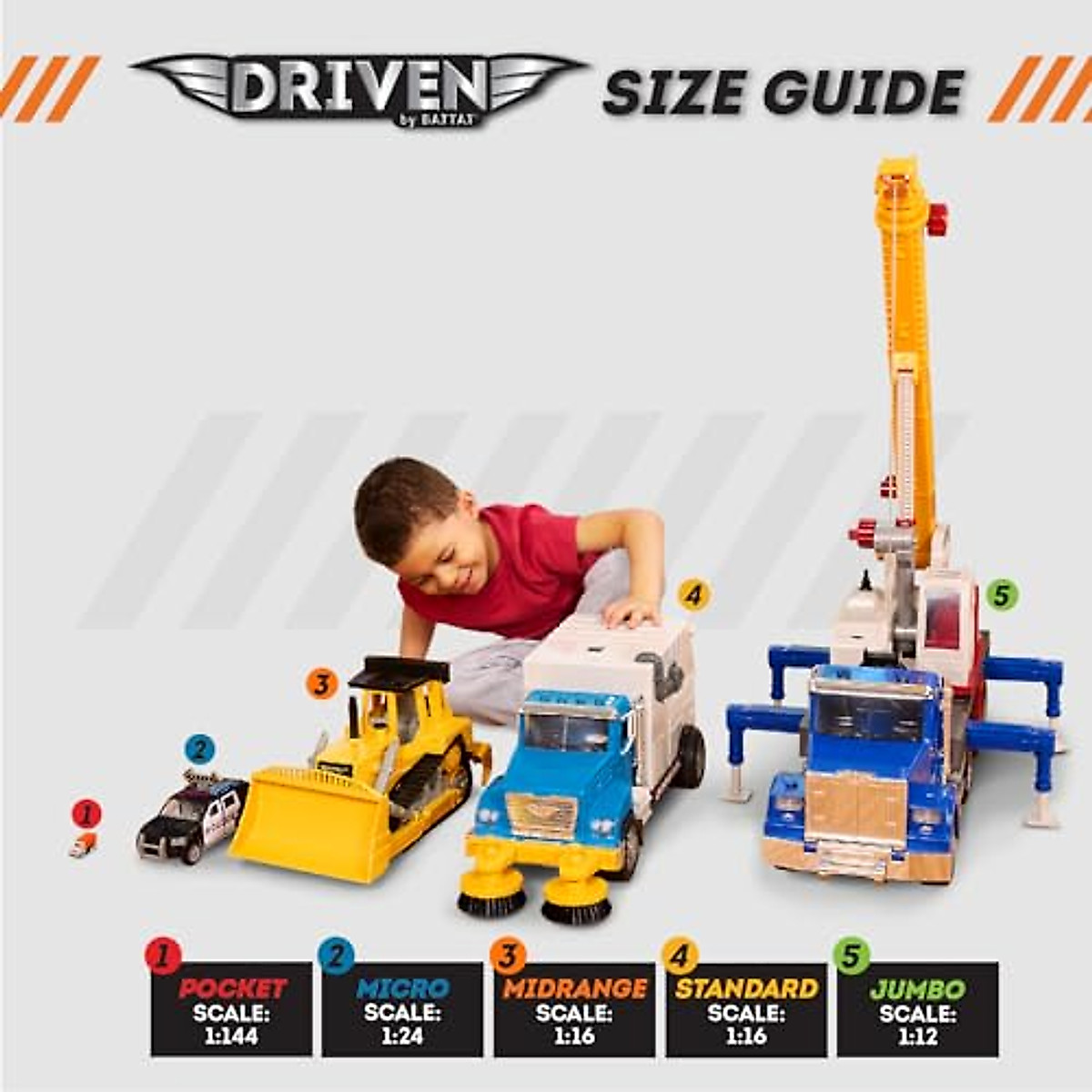 Driven by Battat – Toy Car Racing Loop Playset – 28Pc Toy Racing Loop Set – Race Car Toys and Playsets for Kids – Pullback Cars – 3 Years + – Turbo Dash (28pc)