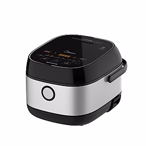 Midea Rice Cooker 6-Cup Uncooked, Induction Heating & Fuzzy Logic Technology, 24h Dealy Start & Keep Warm, Non Stick Rice Cookers, 3L
