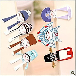 NHW 35Pcs Exquisite Chinese Classical Beijing Peking Opera Mini Facebook Bookmarks Creative Stationery Set Best Gift for Student (7)