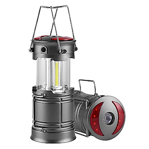 Lichamp 2 Pack LED Camping Lanterns, Battery Powered Lantern Flashlight COB Camp Light for Power Outages, Camping Supplies and Home Hurricane Supplies, F2GY