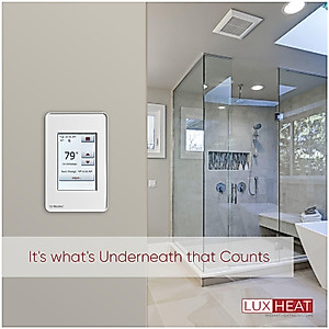 LuxHeat 30 Sqft Mat Kit, 120v Electric Radiant Floor Heating System for Under tile, Stone and Laminate. Kit Includes Alarm, Heated Floor Mat, OJ Microline Programmable Thermostat with GFCI & Sensor