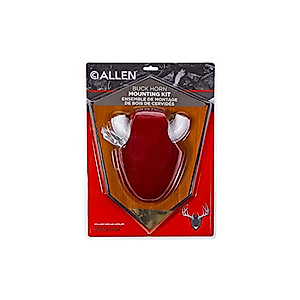 Allen Company Antler Mounting Kit with Skull Cover & Engraveable Plaque,Red,One Size,561