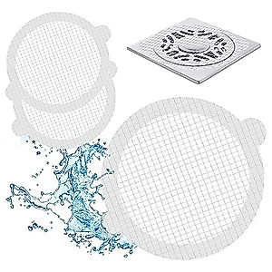 10pc Hair Catcher Drain Stopper For Bathroom Kitchen Disposables Floor Drain Mesh Stickers Bathtub Sink Hair Strainer