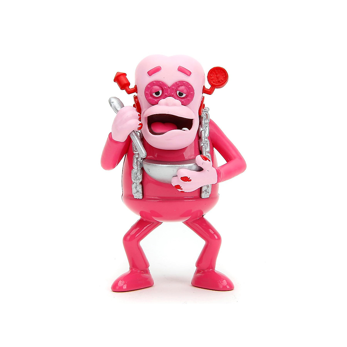 1956 F-100 Pickup Truck Pink with Graphics and Franken Berry Diecast Figure Franken Berry Hollywood Rides Series 1/24 Diecast Model Car by Jada 32025