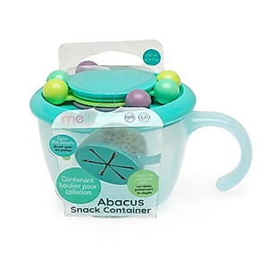 melii Abacus Snack Container with lid for Kids Toddlers and Baby (Blue)