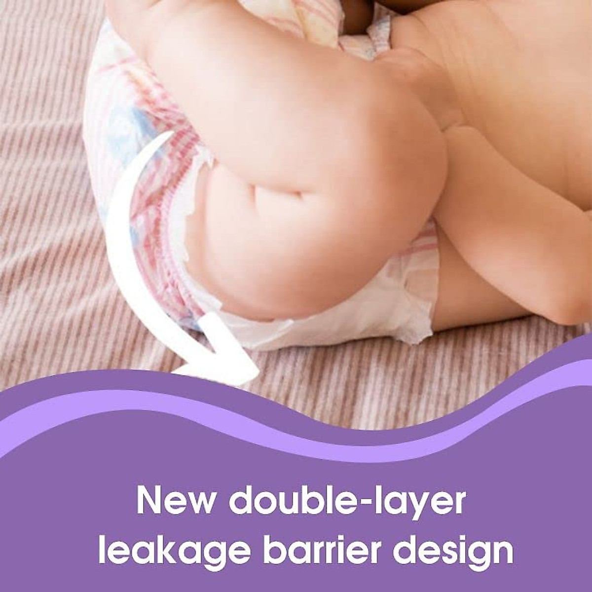 Unijoy Premium Soft Disposable Newborn Babies Diapers to Toddler Sizes | 100% Leak-Proof Skin Protection Diapers | Hypoallergenic & Gentle | Box of 5-104 pcs (Packaging May Vary)