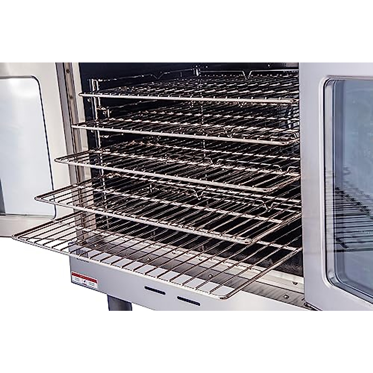 EASYROSE Commercial Convection Oven Single Deck Natural Gas Commercial Ovens for Bakery Kitchen Restaurant, 60,000 BTU