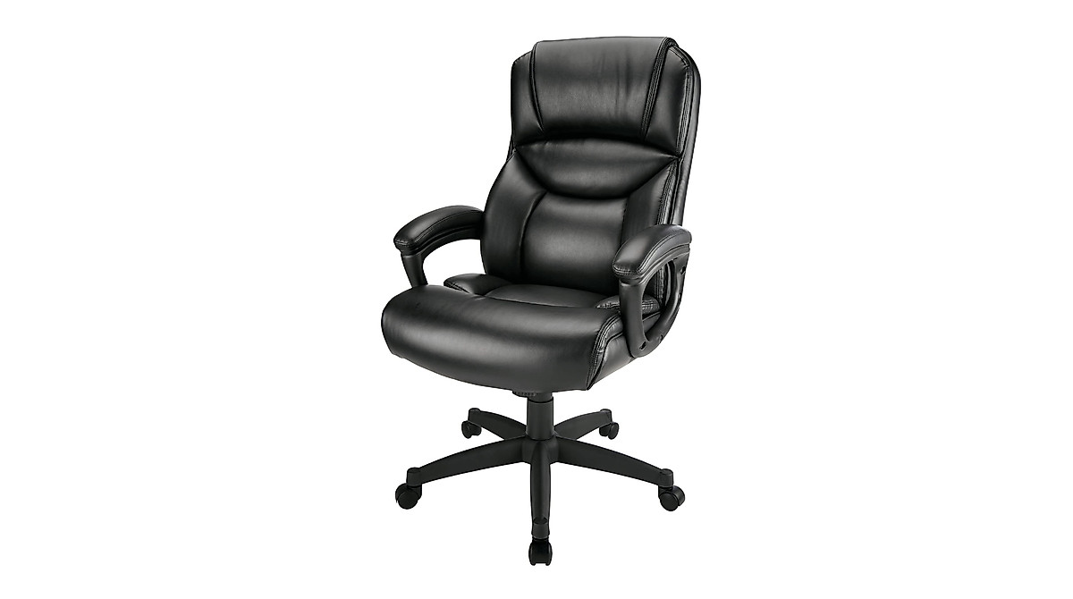 Realspace Fennington High-Back Bonded Leather Chair
