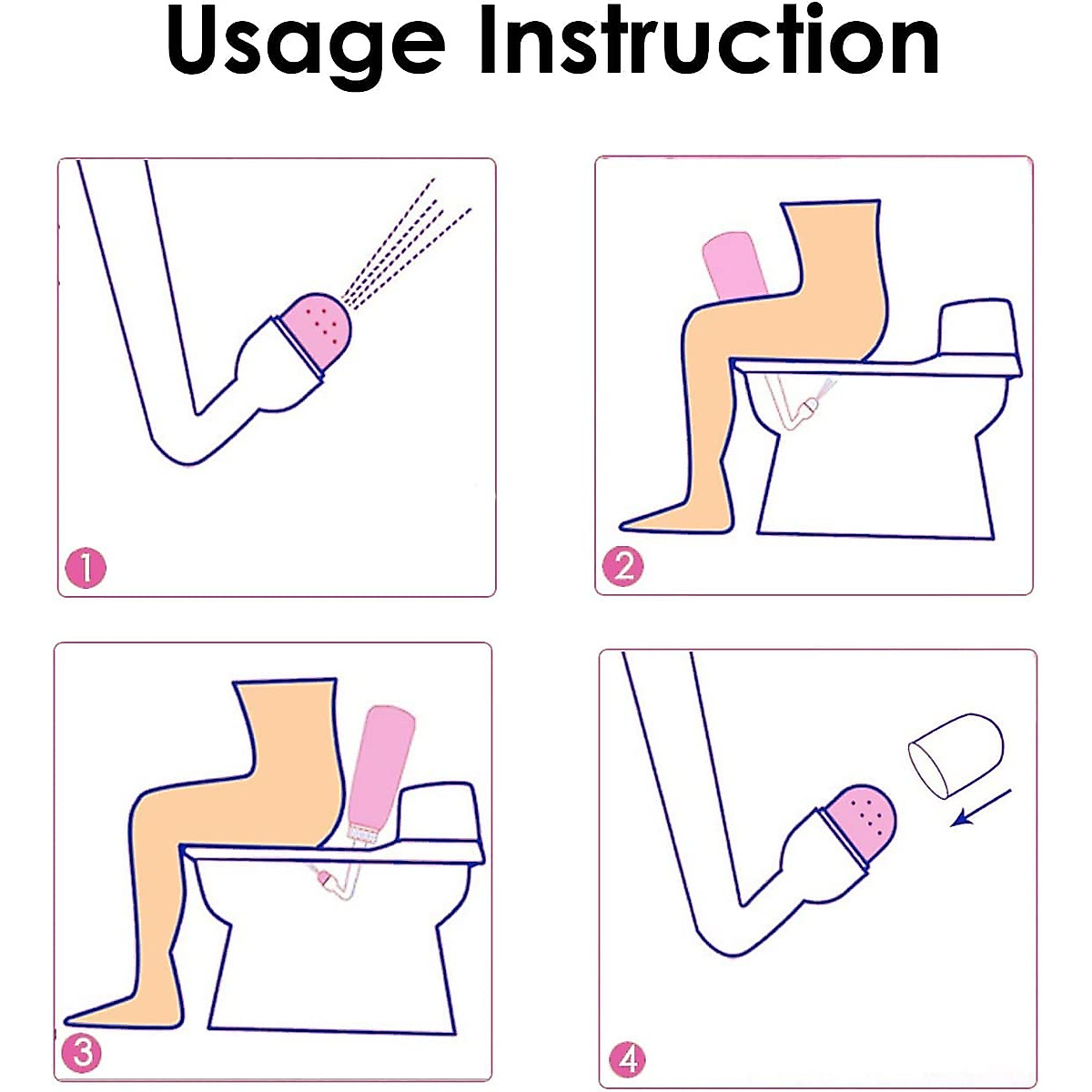 RUFCRIL Mini Peri Bottle, 350ml Portable Travel Bidet with Extra Ring and Carry Bag, TPE Material for High Temperature Resistance, Essentials for Postpartum Perineal Care,Hemorrhoid Treatment, Green