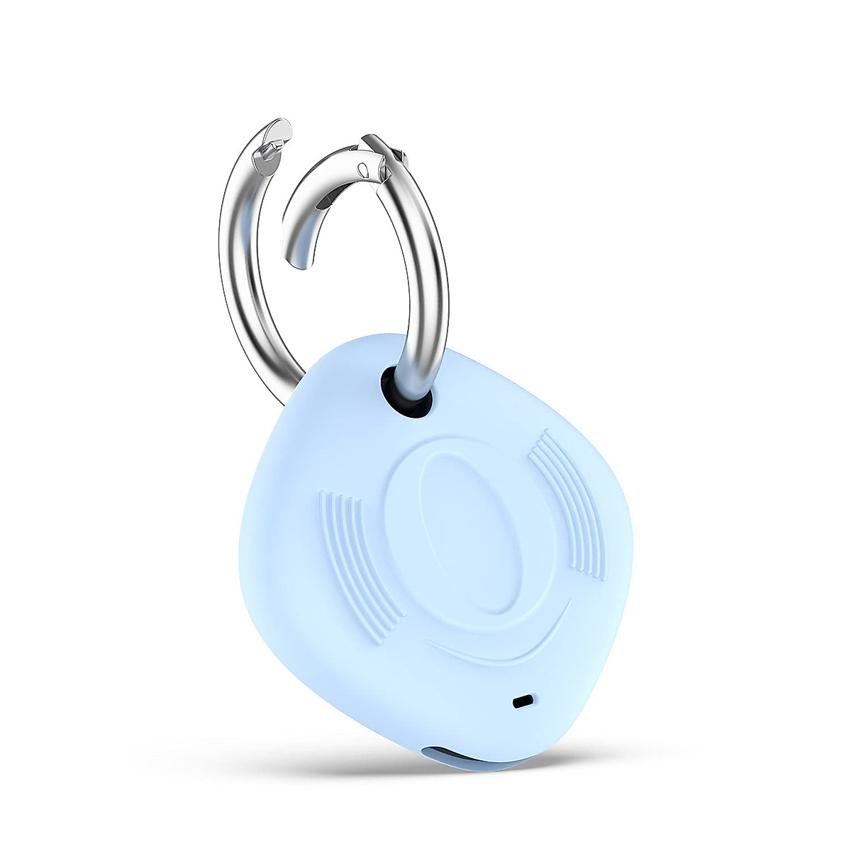 Propector Case Compatible with Samsung Galaxy SmartTag/SmartTag+ Case,Soft Silicone Lightweight Keychain Anti-Scratch Protevtive Skin Cover for Galaxy SmartTag (Blue+Green)