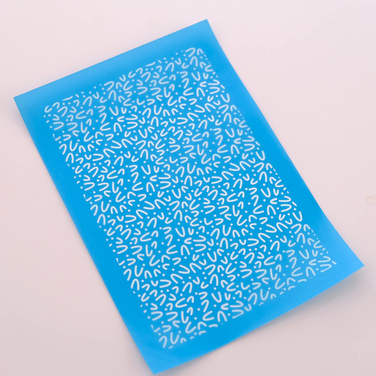 Dacmern Silk Screen for Polymer Clay, Silk Screen Stencils Reusable for Polymer Clay Earrings, Silkscreens for Clay Jewelry, Texture Sheets for Polymer Clay, Dot Print Polymer Clay Stencils