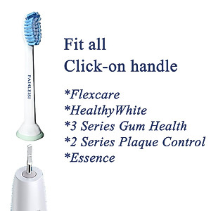 PAI4LEISI Sensitive Replacement Toothbrush Heads Compatible with Philips Sonicare Toothbursh HX6053,Sensitive Replacement Heads with Soft Bristles,6 Pack