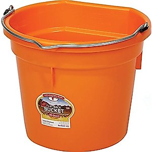 Miller CO P20FBORANGE P20FB Orange 20Q Flat-Back Bucket, 20 Quart