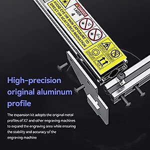 ATOMSTACK Engraving Area Expansion Kit for ATOMSTACK X7 Pro, X7, S10 Pro, A10 Pro, A5 M50 Pro Engraving Machine, Expand The Engraving Area to 850x410mm, Same Color Original Metal Profile