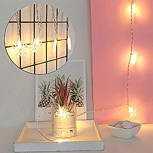 LED String Light, Decorative String Lamp, Curtain String Light 10LED 5‑Pointed Star String Light for Weddings Garden Home Christmas Trees