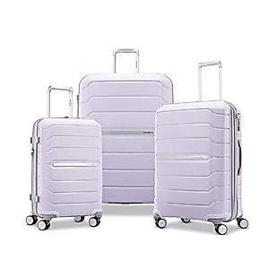 Samsonite Freeform Hardside Expandable with Double Spinner Wheels, Carry-On 21-Inch, Lilac