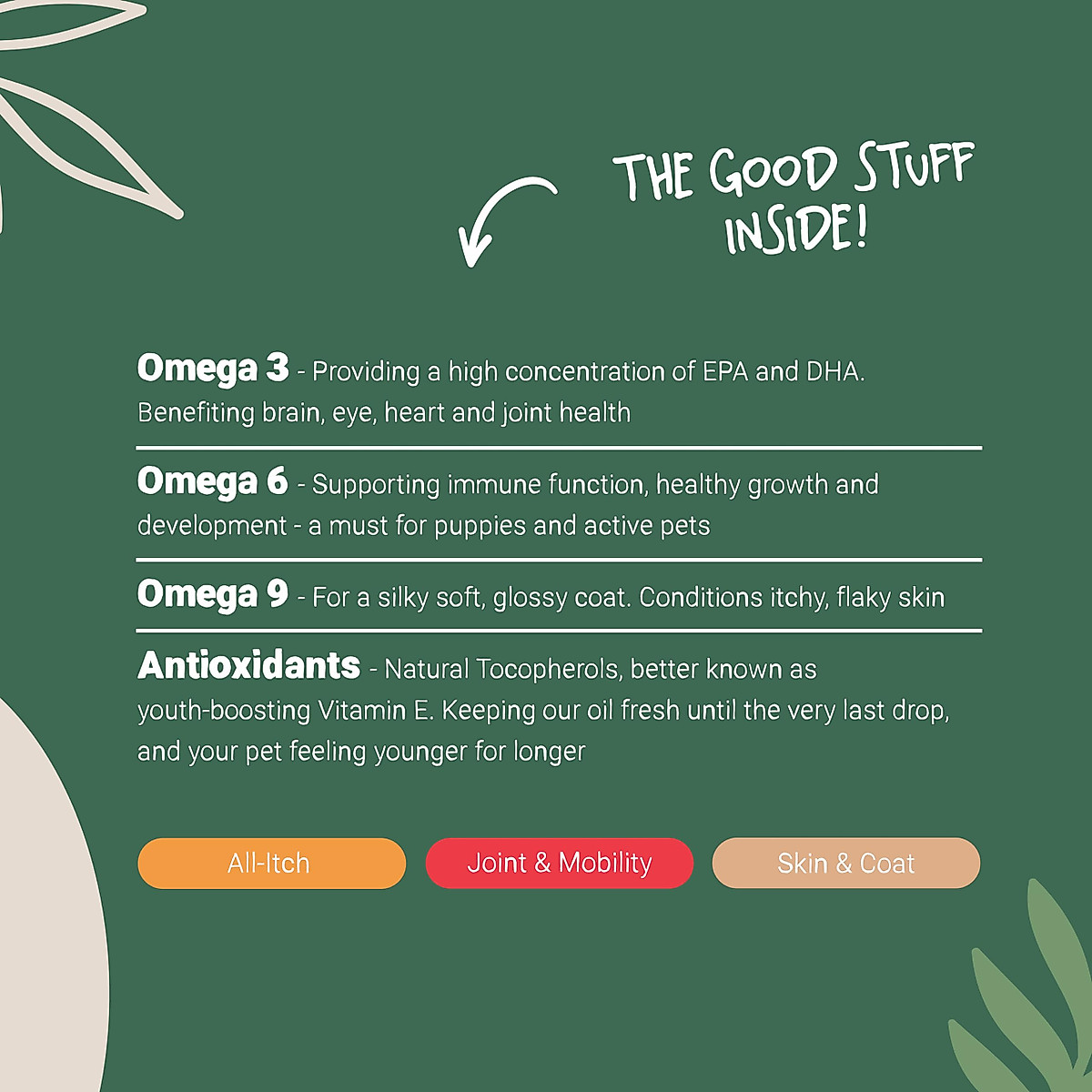 Pets Purest Salmon Oil for Dogs, Cats, Horses, Ferrets & Pets - 32 Fl Oz 100% Pure Premium Food Grade - Natural Omega 3, 6 & 9 Supplement - Promotes Coat, Skin, Joint and Brain Health