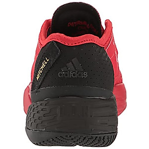 adidas D.O.N. Issue 4 Basketball Shoe, Vivid Red/Black/Team Victory Red, 5.5 US Unisex Big Kid