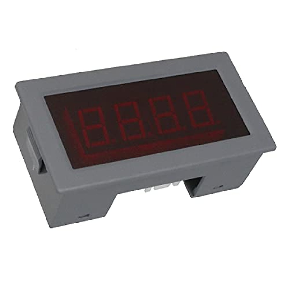 Heyiarbeit DC Voltmeter YB5135 Digit Red Text LED Digital Volt Voltmeter 4 Wires Connections for DC Voltage Measurement 1Pcs