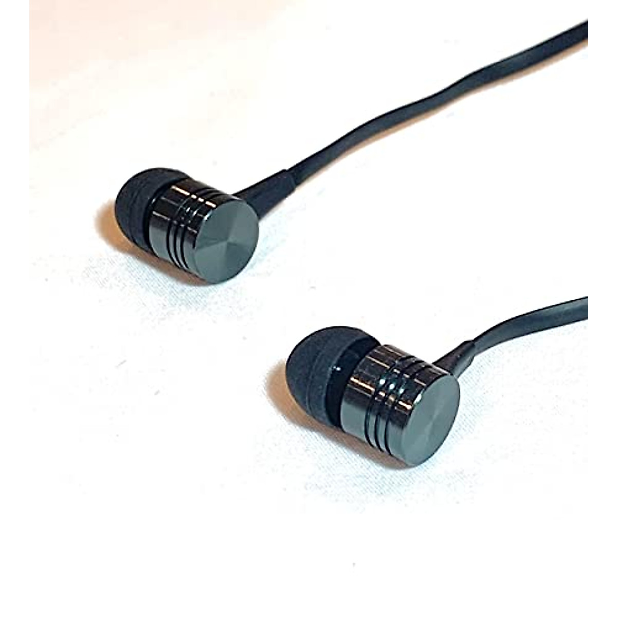 Merkury Metallic in-Ear Earbuds with Microphone and Remote Wired Crystal Clear Sound 3.5MM Noise Isolating Earbuds