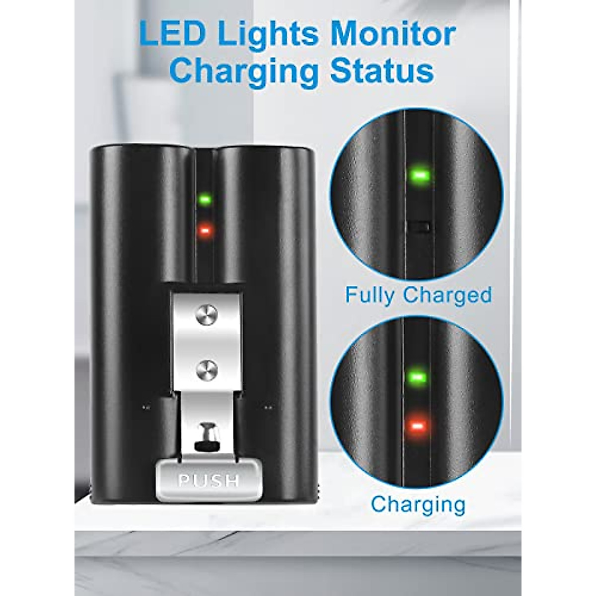 3-Pack Lithium-ion Batteries Compatible with Ring-Doorbell 2/3/4, 3plus Cam, Spotlight Cam and Stick-up Cam, New ion-Cell with Full Compatibility for All Cam Models, 6040mAh with Easy Release Design