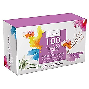 Thank You Cards With Envelopes Bulk 100 Pack - Extra Thick Cards In Beautiful Gift Box.