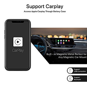 DESTEK Battery Case Only for iPhone 11, Real 4500mAh Ultra Slim Portable Charging Case Protective Rechargeable Charger Case Compatible w/Wire Earphones (6.1 inch/Black)