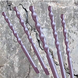 Masonry Drill Bits 5/32 in.x 4-1/2 in. Carbide Tip Flat Shank Drill Concrete Stone Bricks-10Pcs