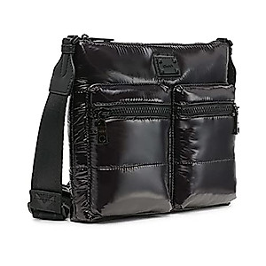 DKNY womens Dkny Avia Crossbody, Black/Black, One Size US