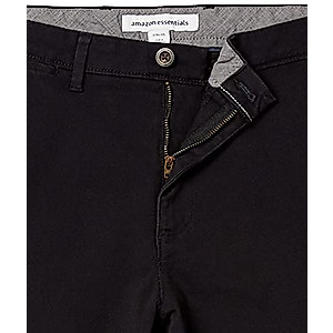 Amazon Essentials Men's Athletic-Fit Casual Stretch Chino Pant (Available in Big & Tall), Black, 32W x 33L