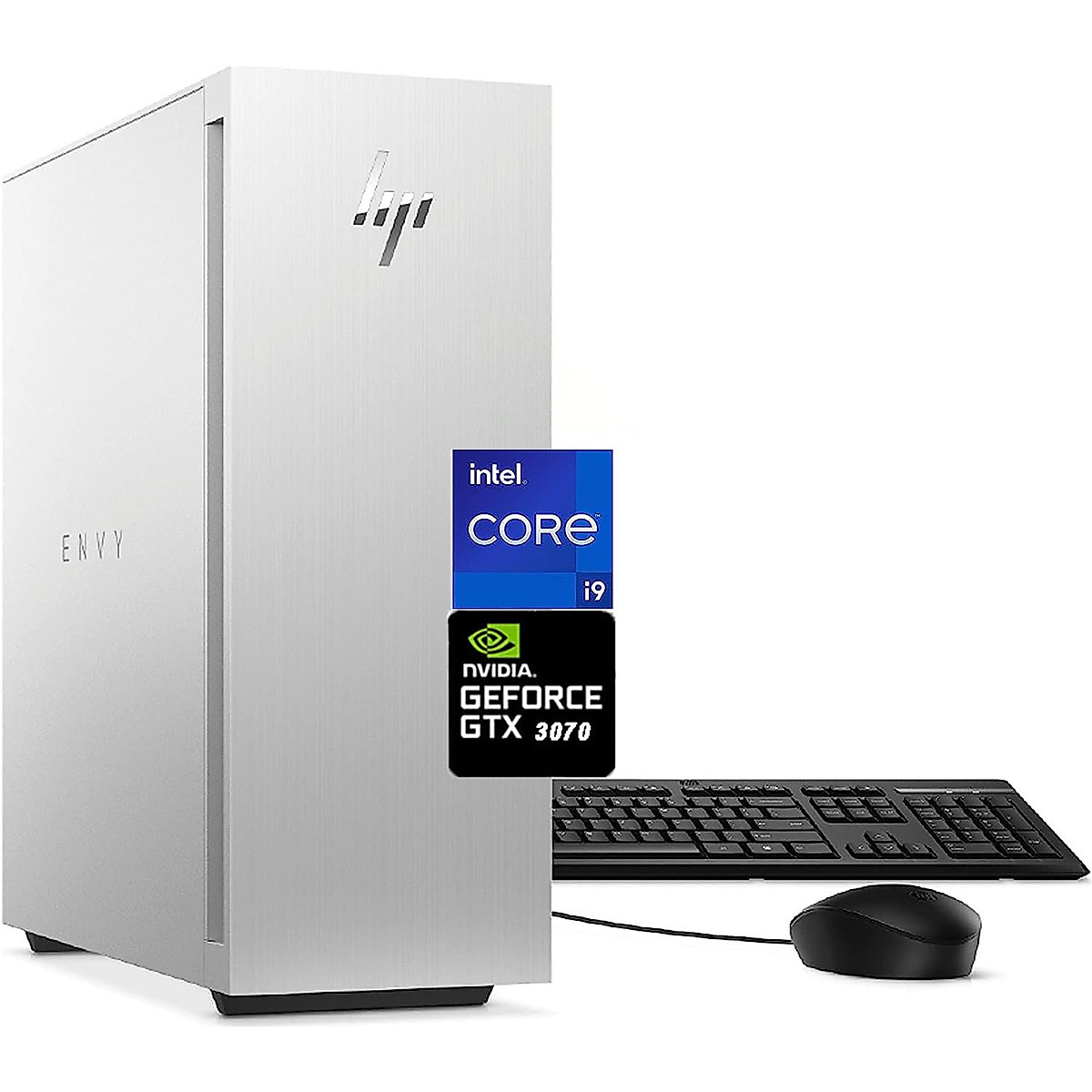 HP 2023 Newest Envy Desktop, Intel Core i9-12900 Processor(16-core), NVIDIA GeForce RTX 3070 Graphics, 32GB RAM, 2TB SSD, 2TB HDD, Bluetooth and Wi-Fi 6, Windows 11 Home, Silver