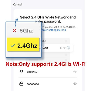 SINGCALL Caregiver Pager Panic Button Alert Button Medical Alert System Emergency Button for Elderly SOS Alarm Bell for Seniors Tuya Smart Waterproof Wireless Pager (only 2.4GHz WiFi)