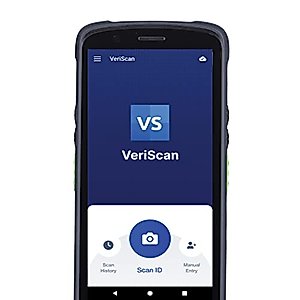 IDWare 9000 Handheld ID Scanner - ID, Drivers’ License, Age Verification & Passport Scanner with Veriscan Premium Software - Sync Multiple Devices