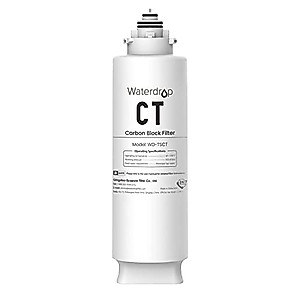Waterdrop TSCT Under Sink Water Filter, Replacement for Waterdrop TSU-W, TSC 3-Stage Ultra-Filtration Under Sink Water Filter System, 2000 Gallons High Capacity. 1 Pack