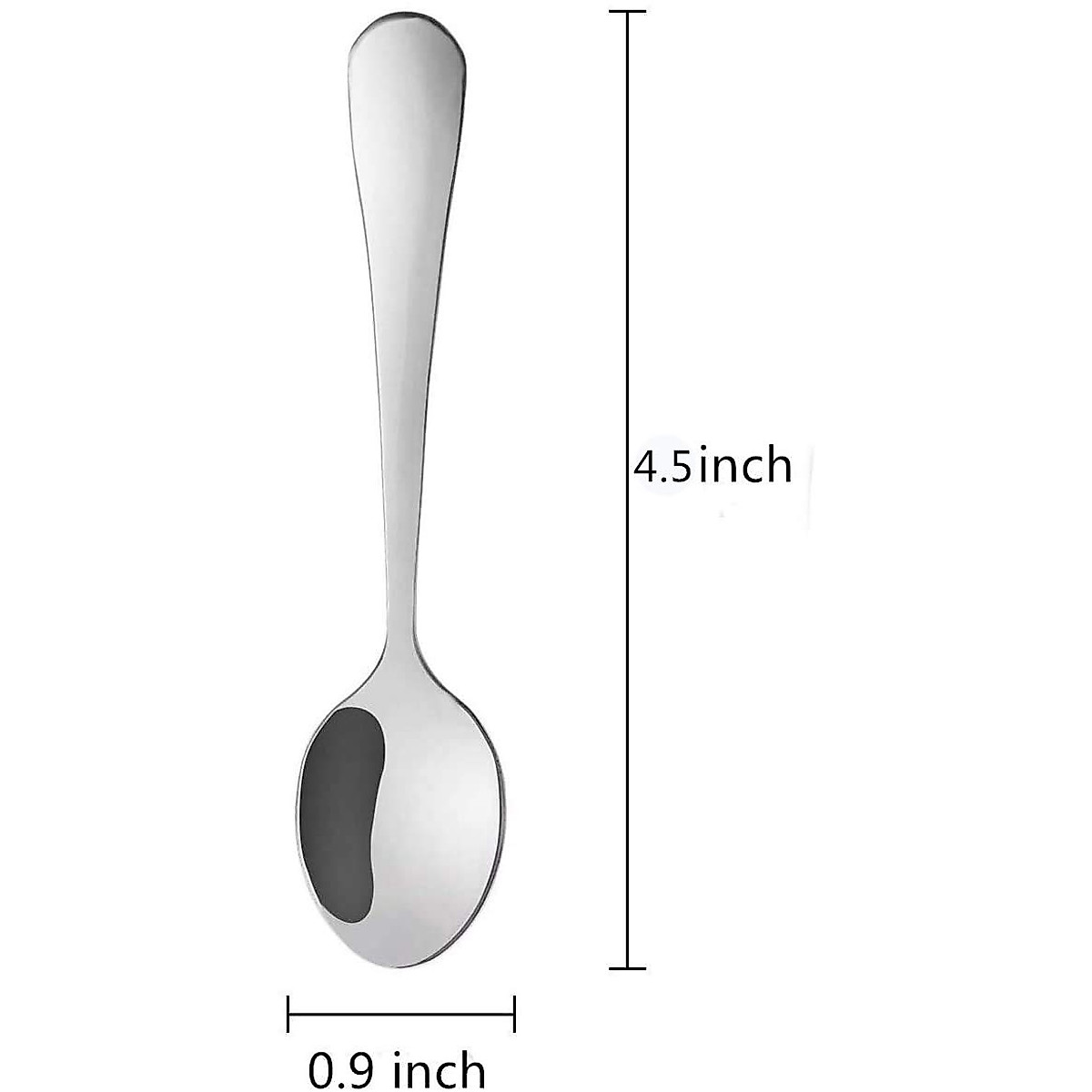 20 Pieces Demitasse Espresso Spoons, 4.5 Inches Stainless Steel Mini Coffee Spoons