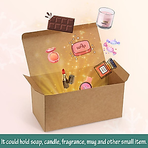 ValBox Gift Boxes 9x4.5x4.5 Inches 12 Pack Brown Recycled Paper Boxes Kraft Favor Boxes for Party, Wedding, Thanksgiving, Crafting, Bridesmaid Proposal, Easy Assemble Cardboard Boxes