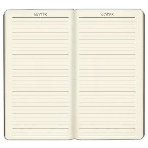 2024 Gallery Leather Pocket Weekly Planner - Acadia Black - 6x3.25"