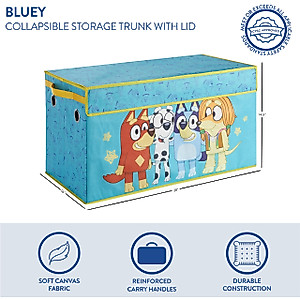 Idea Nuova Bluey Collapsible Storage Trunk, Durable with Soft Lid, 28.5"x14.5"x16"