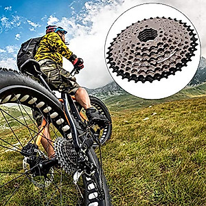 Kadimendium Road Bike Freewheel, Simple Installation High Tensile Professiona Road Bike Sprocket for Road Bike for 9 Speed Bike