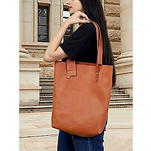 C CUERO Women Tote Bags Top Handle Satchel Handbags Genuine Leather Shoulder Purse