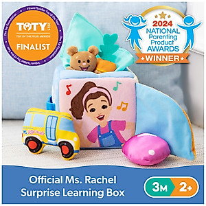 Ms. Rachel Official Surprise Learning Box, Educational Toys with Stuffed Animals, Sensory Toys & Activities for Babies, Toddler Toys for Girls & Boys Ages 0-2+